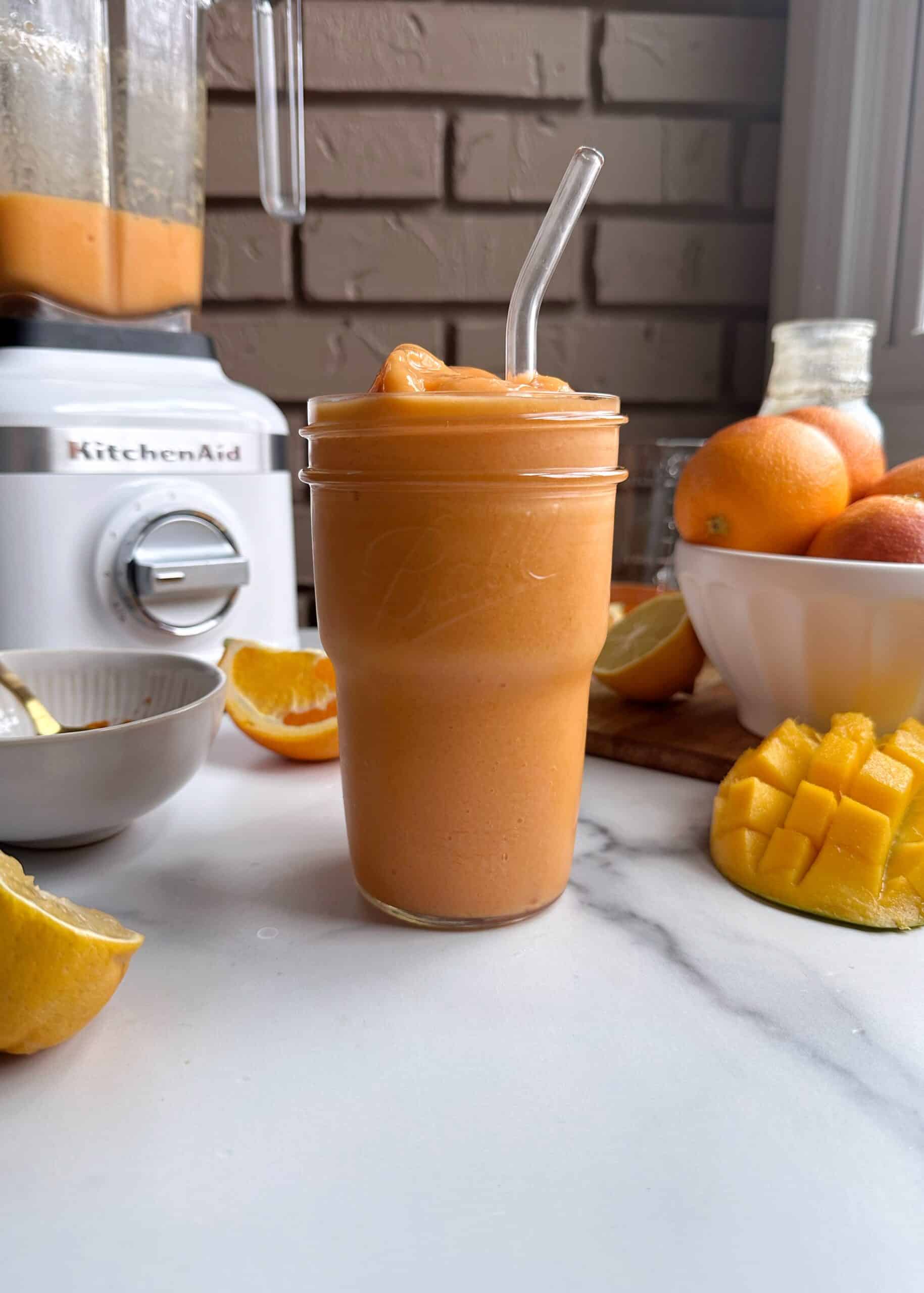 mango carrot smoothie Orange Carrot Mango Smoothie - Laura Loves to Cook