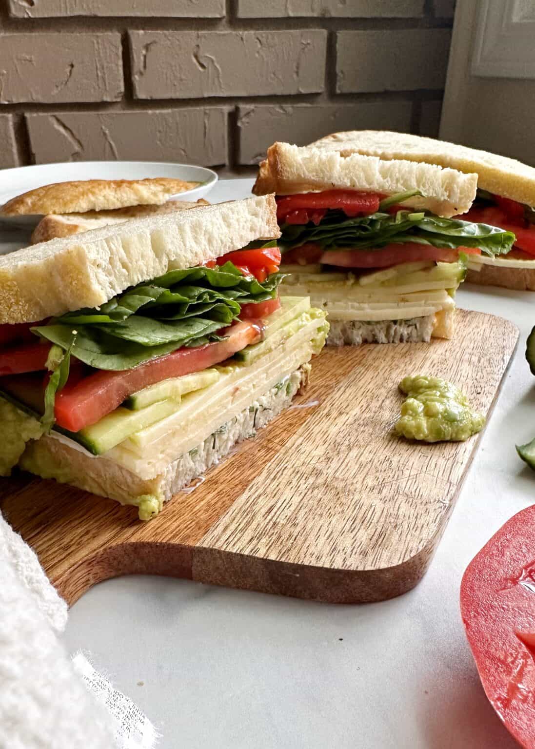 Loaded Veggie and Cheese Sandwich - Laura Loves to Cook