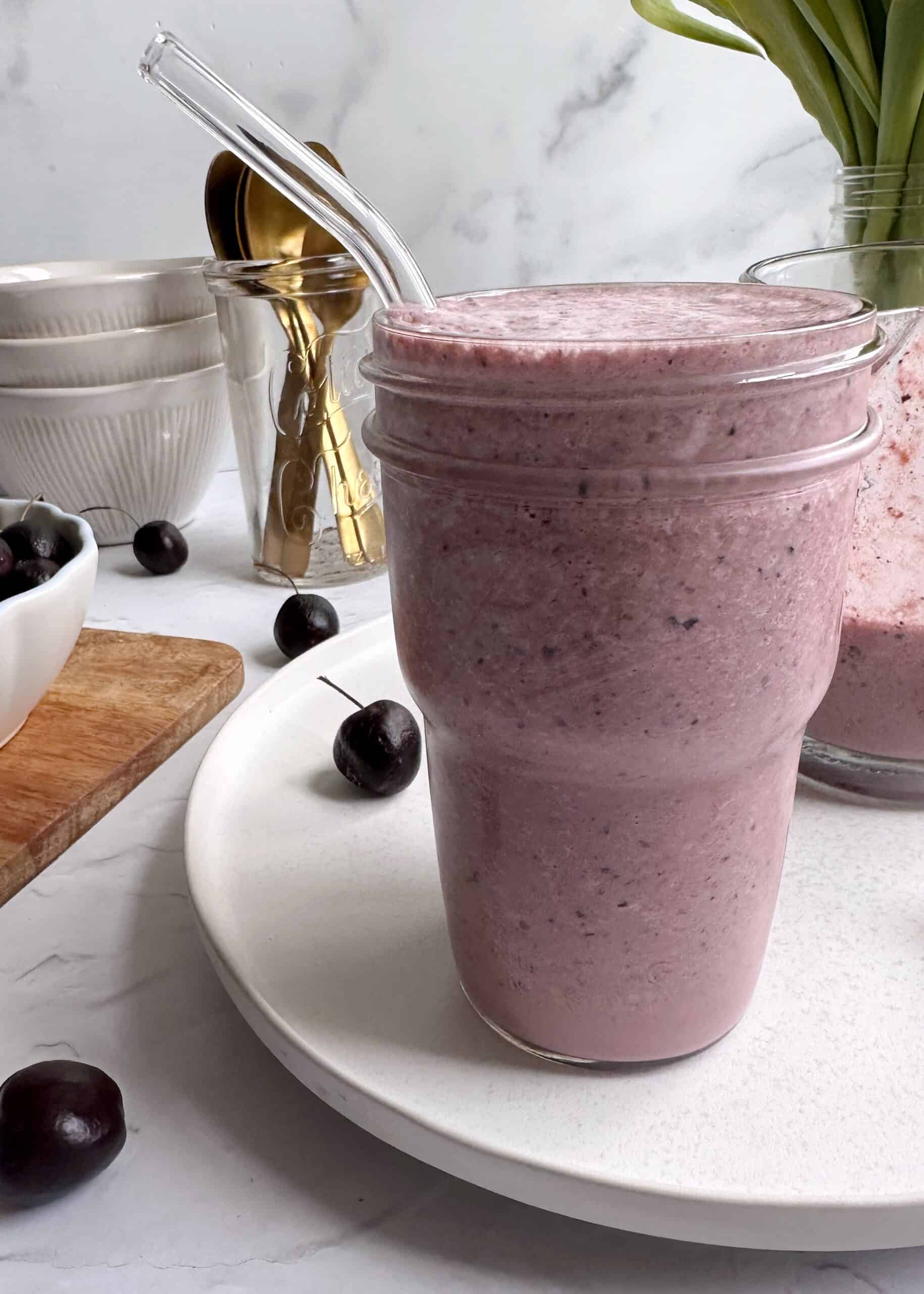 Berry Cherry Smoothie - Laura Loves to Cook