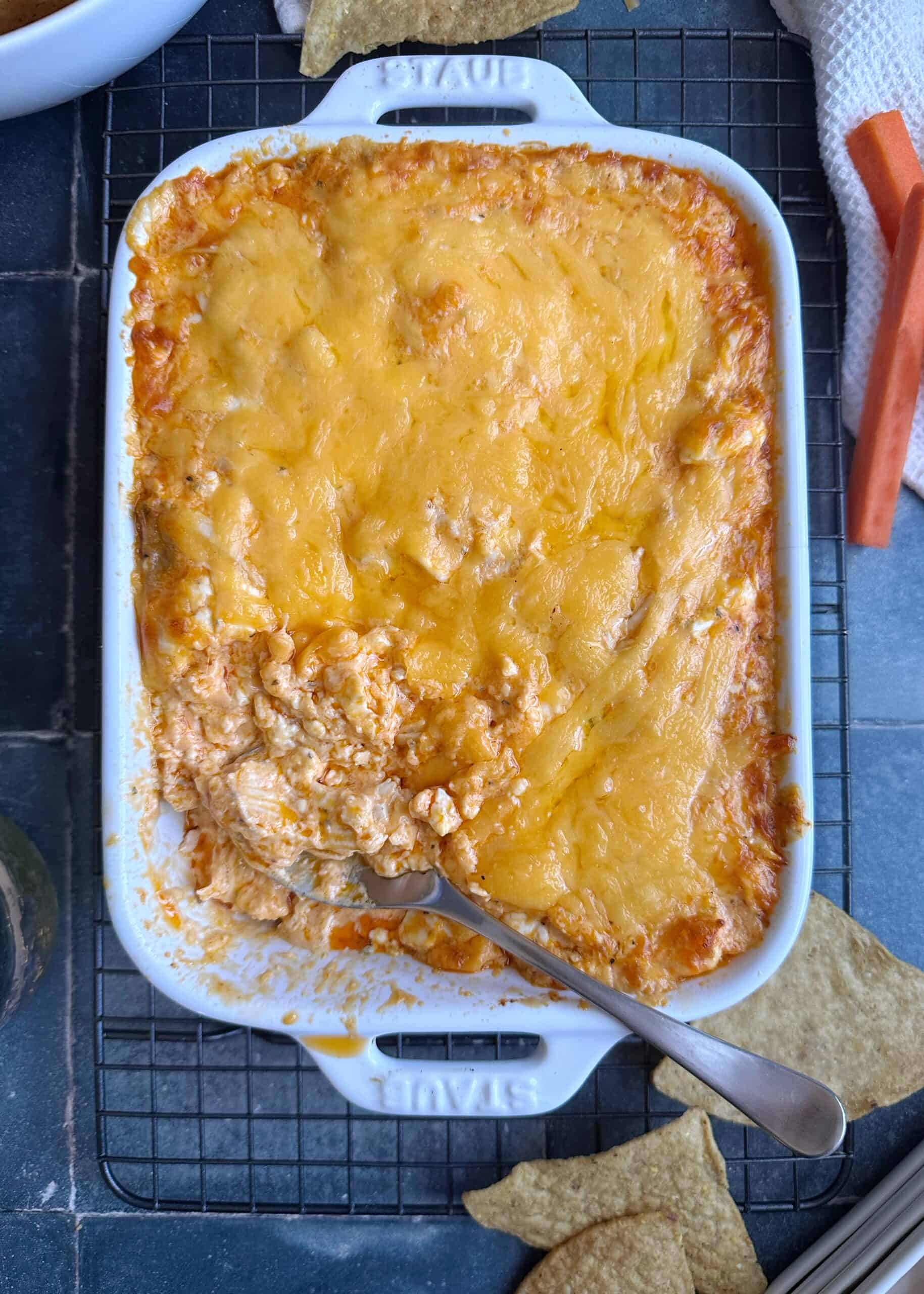 Buffalo Chicken Dip (Chicken Lip Dip) - Laura Loves to Cook