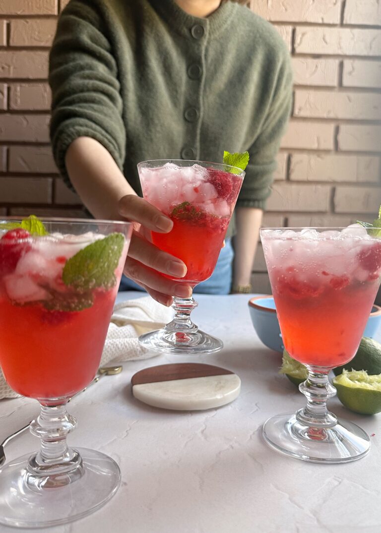 Raspberry Mojito Mocktail - Laura Loves to Cook
