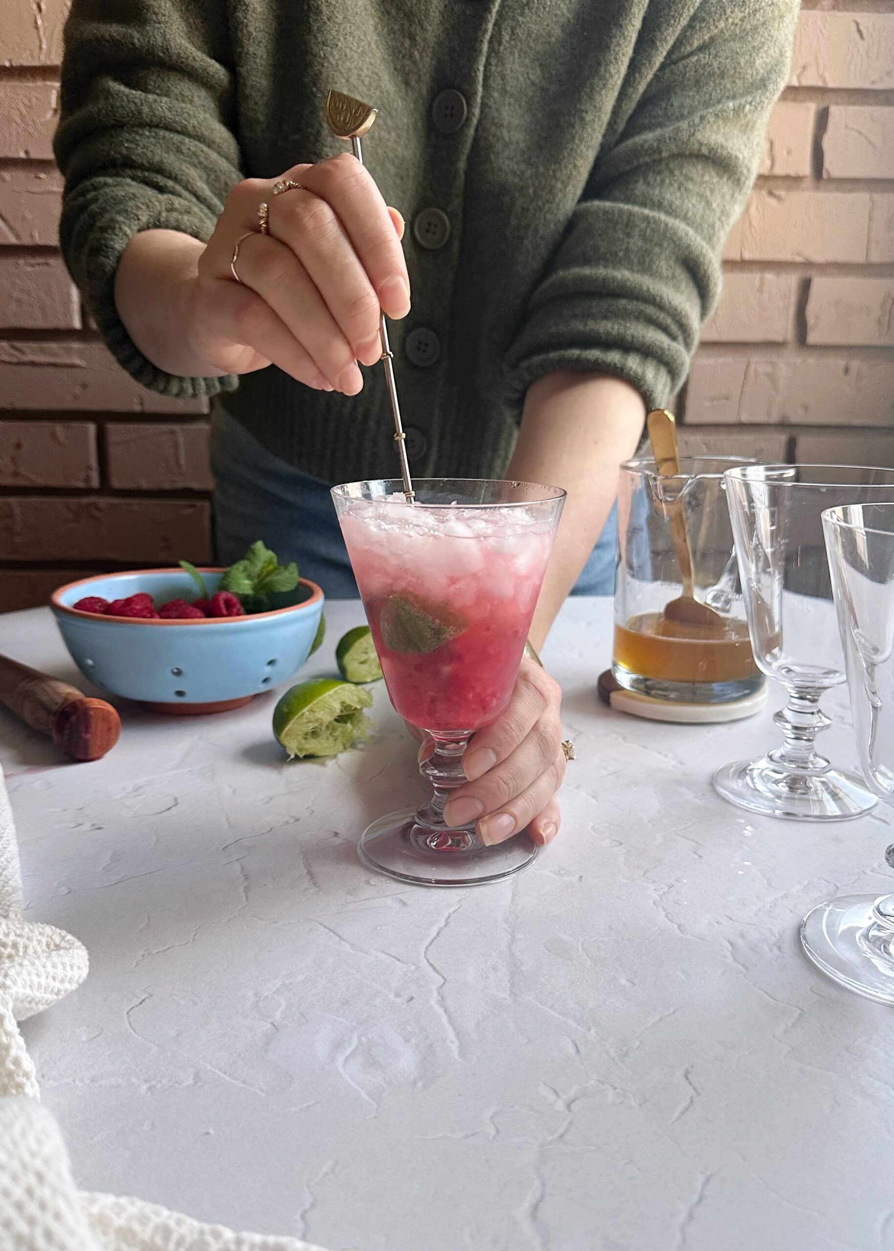 Raspberry Mojito Mocktail - Laura Loves to Cook