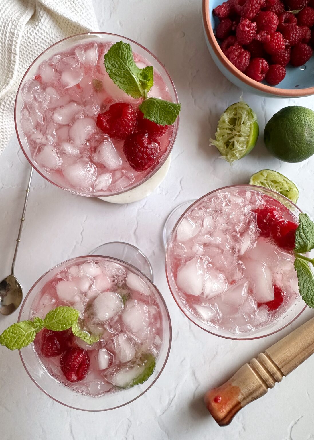 Raspberry Mojito Mocktail - Laura Loves to Cook