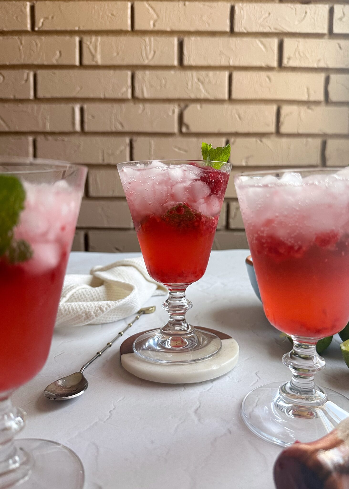 Raspberry Mojito Mocktail - Laura Loves to Cook