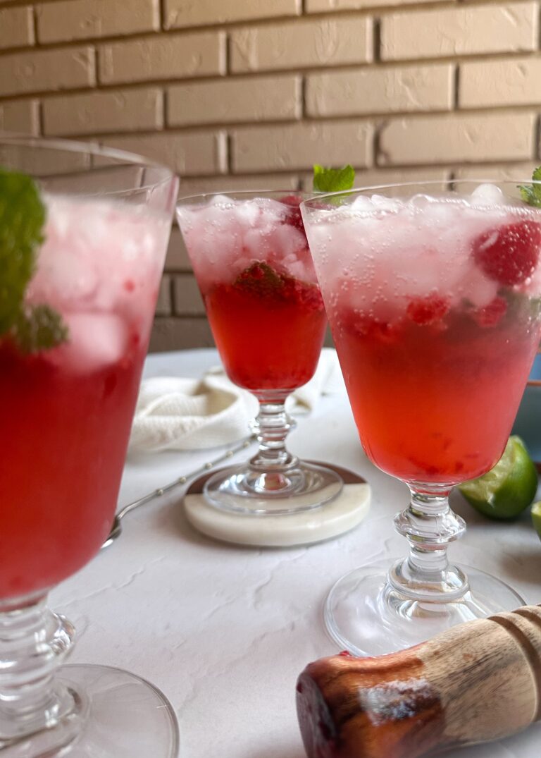 Raspberry Mojito Mocktail - Laura Loves to Cook